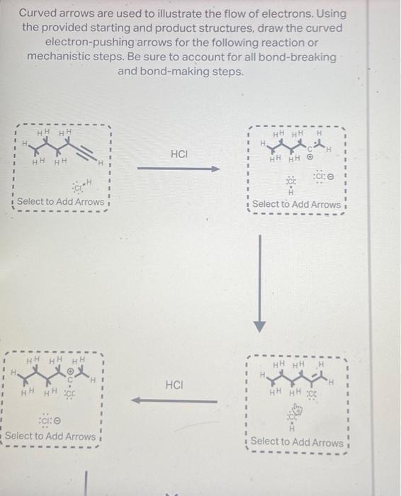 Solved Draw arrows for reaction steps. Arrows needed on all | Chegg.com
