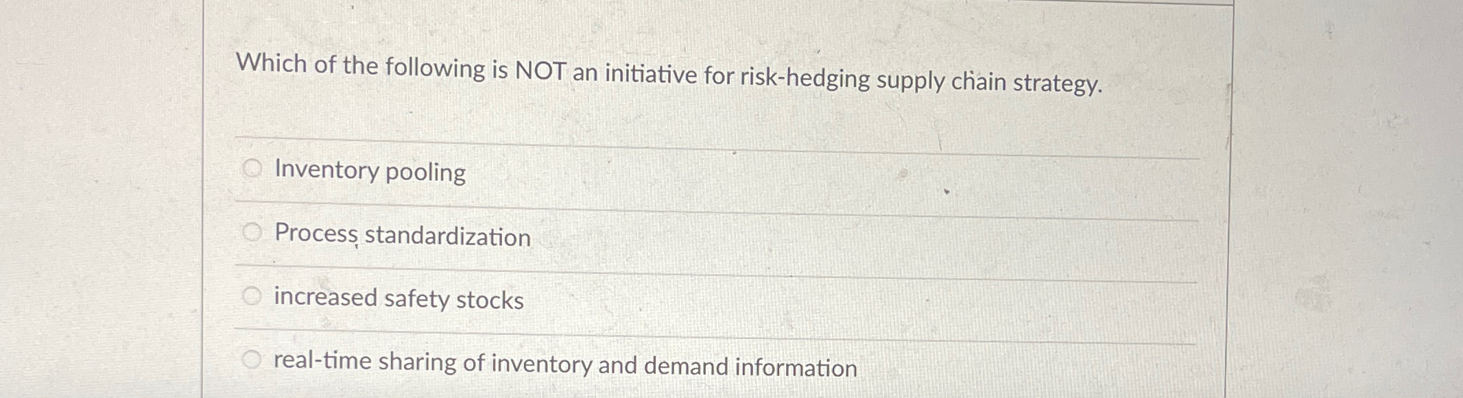 Solved Which of the following is NOT an initiative for | Chegg.com