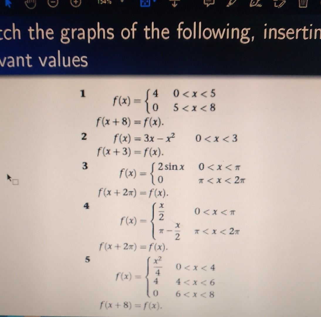 Solved ch the graphs of the following, insertin vant values | Chegg.com