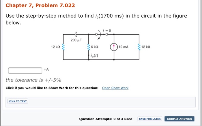Solved Chapter 7, Problem 7.022 Use the step-by-step method | Chegg.com