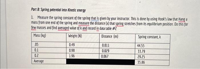 Solved 1. How does your calculated KE compared to measured | Chegg.com