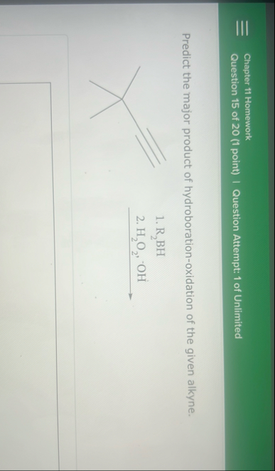 Solved Chapter 11 ﻿HomeworkQuestion 15 ﻿of 20 (1 ﻿point) | | Chegg.com