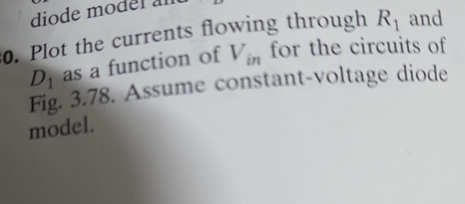 Plot the currents flowing through R1 ﻿and D1 ﻿as a | Chegg.com