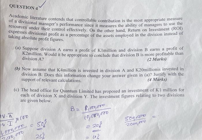 Solved Academic literature contends that controllable | Chegg.com