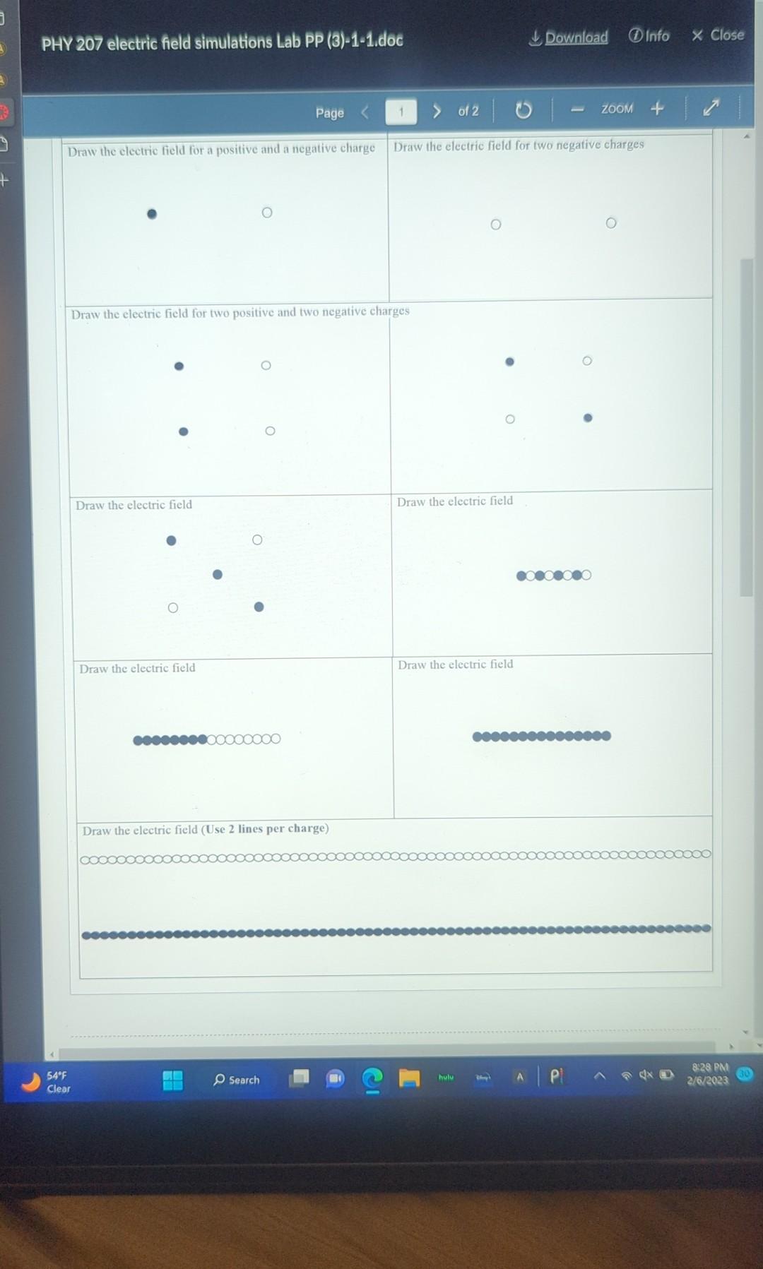 Solved PHY 207 electric field simulations Lab PP | Chegg.com