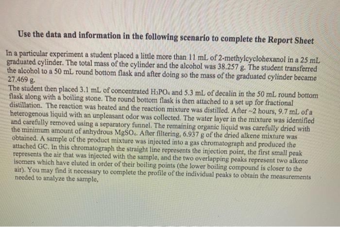 Solved Use the data and information in the following | Chegg.com