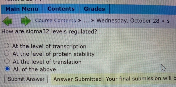 Solved Main Menu Contents Grades Course Contents » ... » | Chegg.com