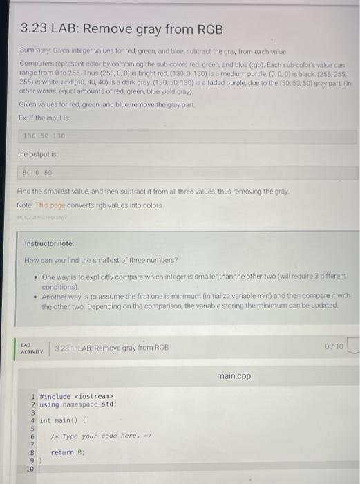 Solved Instructor note: How can you find the smallest of | Chegg.com