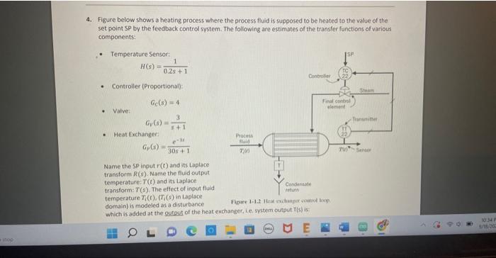 Solved 4. Figure below shows a heating process where the | Chegg.com