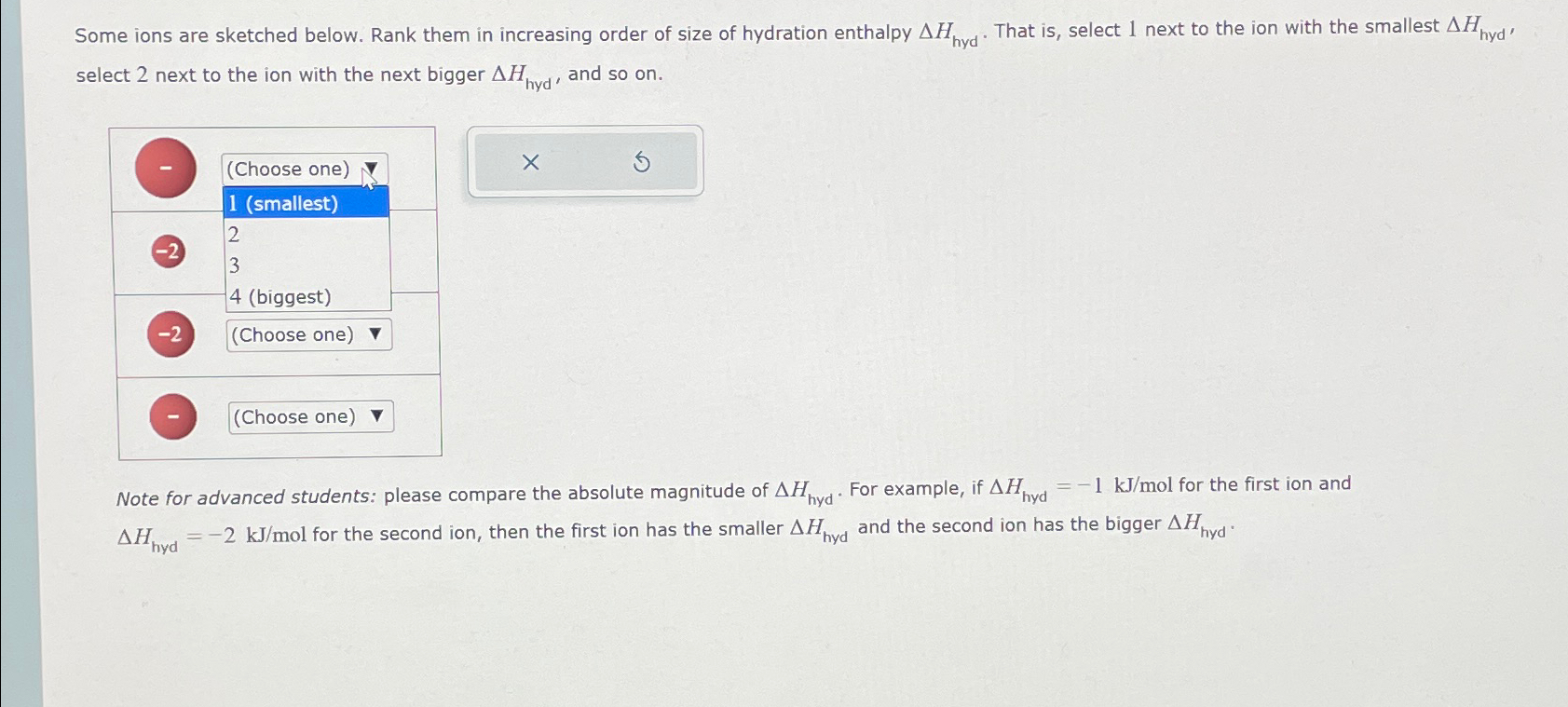 Solved Some ions are sketched below. Rank them in increasing | Chegg.com