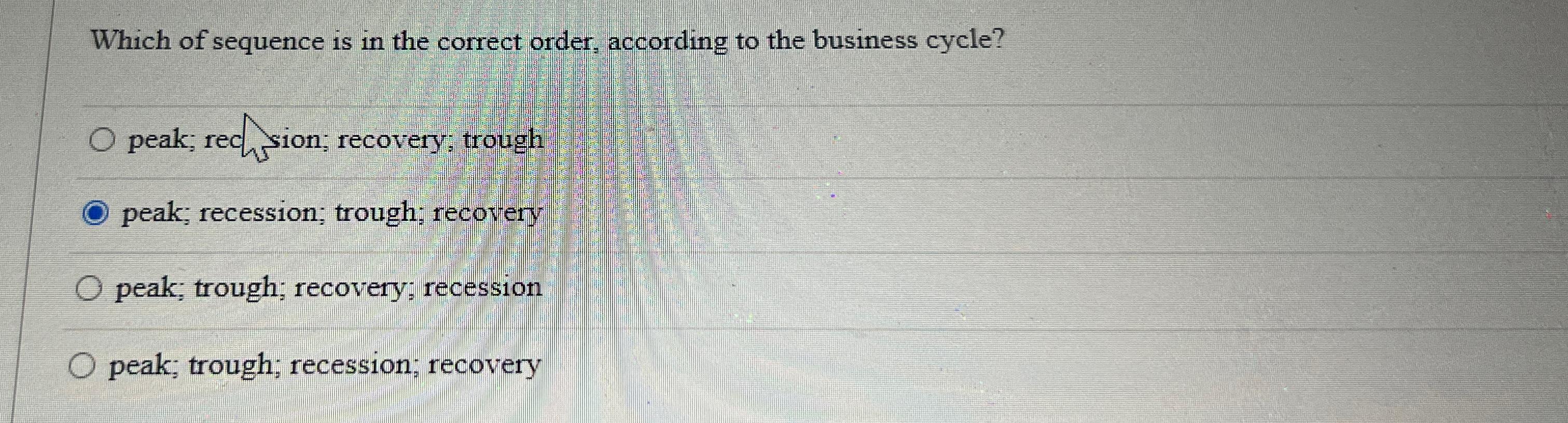 Solved Which of sequence is in the correct order, according | Chegg.com