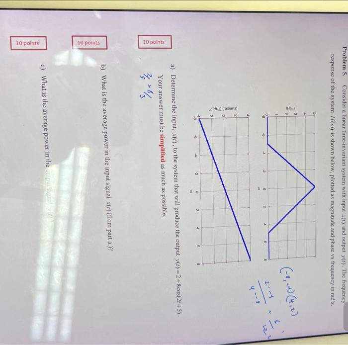 Solved 10 points 10 points 10 points Problem 5. Consider a | Chegg.com