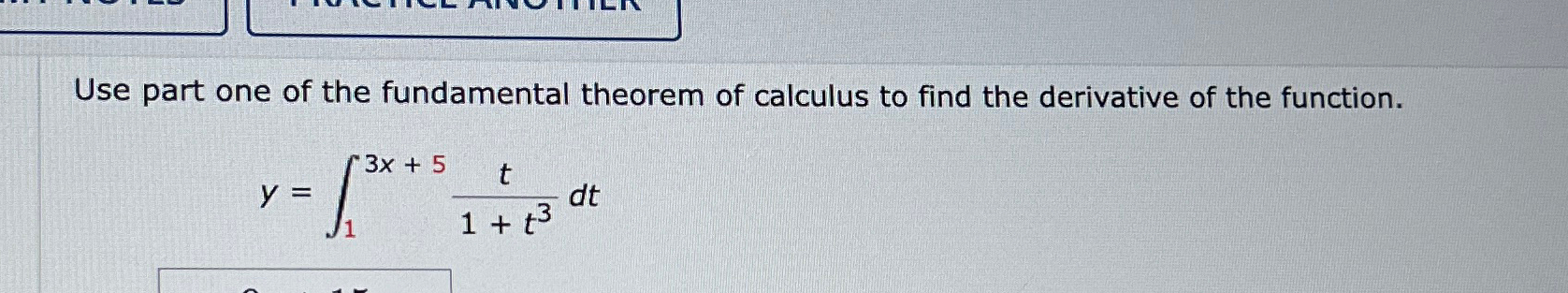 Solved Use part one of the fundamental theorem of calculus | Chegg.com