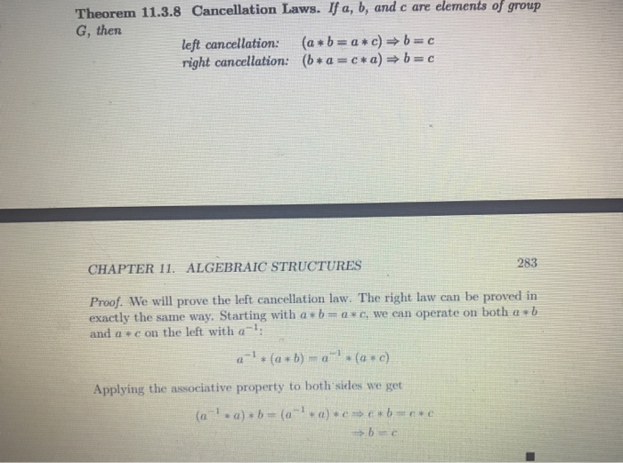 Solved 5. Complete the proof of Theorem 11.3.8 (p. 282) by | Chegg.com