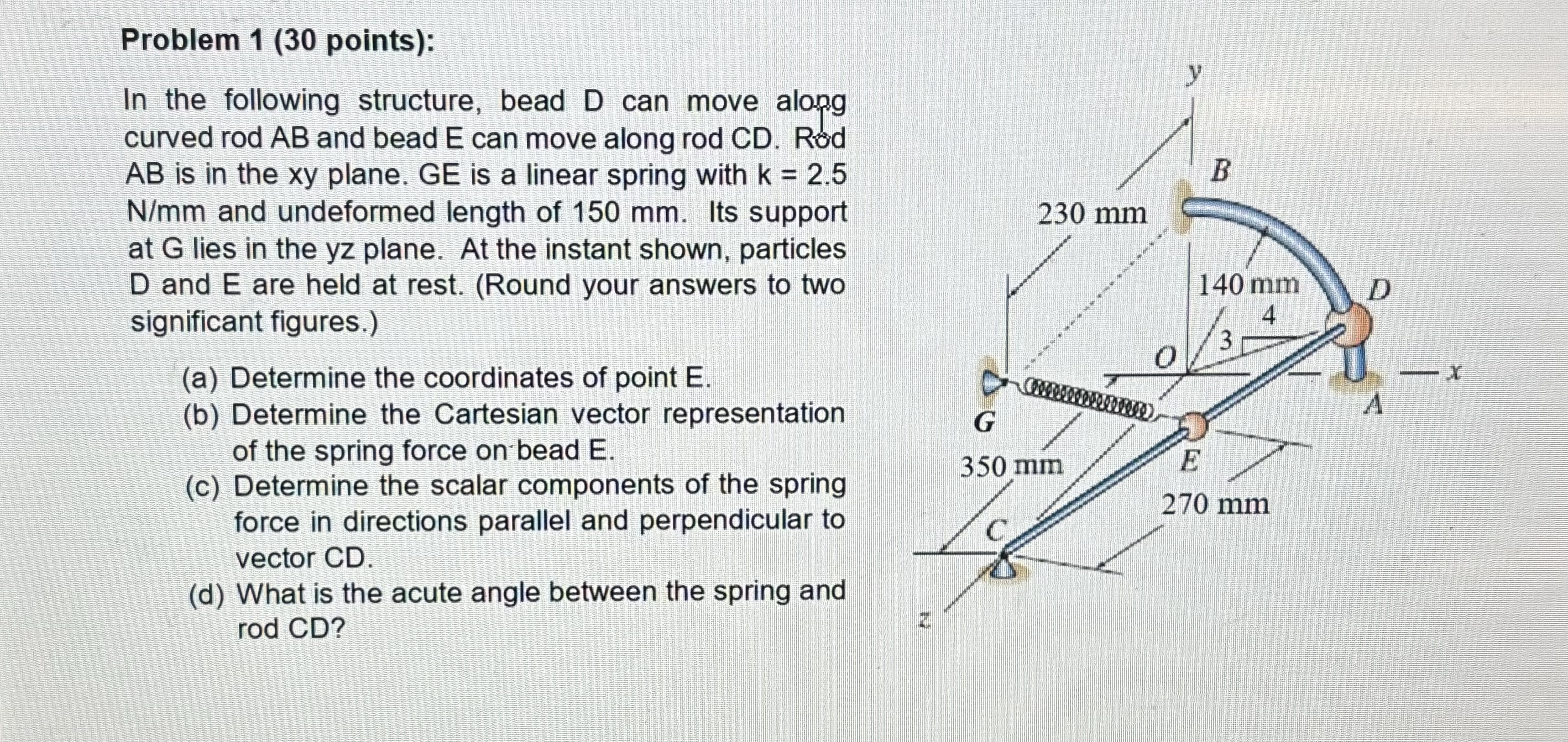 Solved Problem 1 ( 30 ﻿points):In the following structure, | Chegg.com