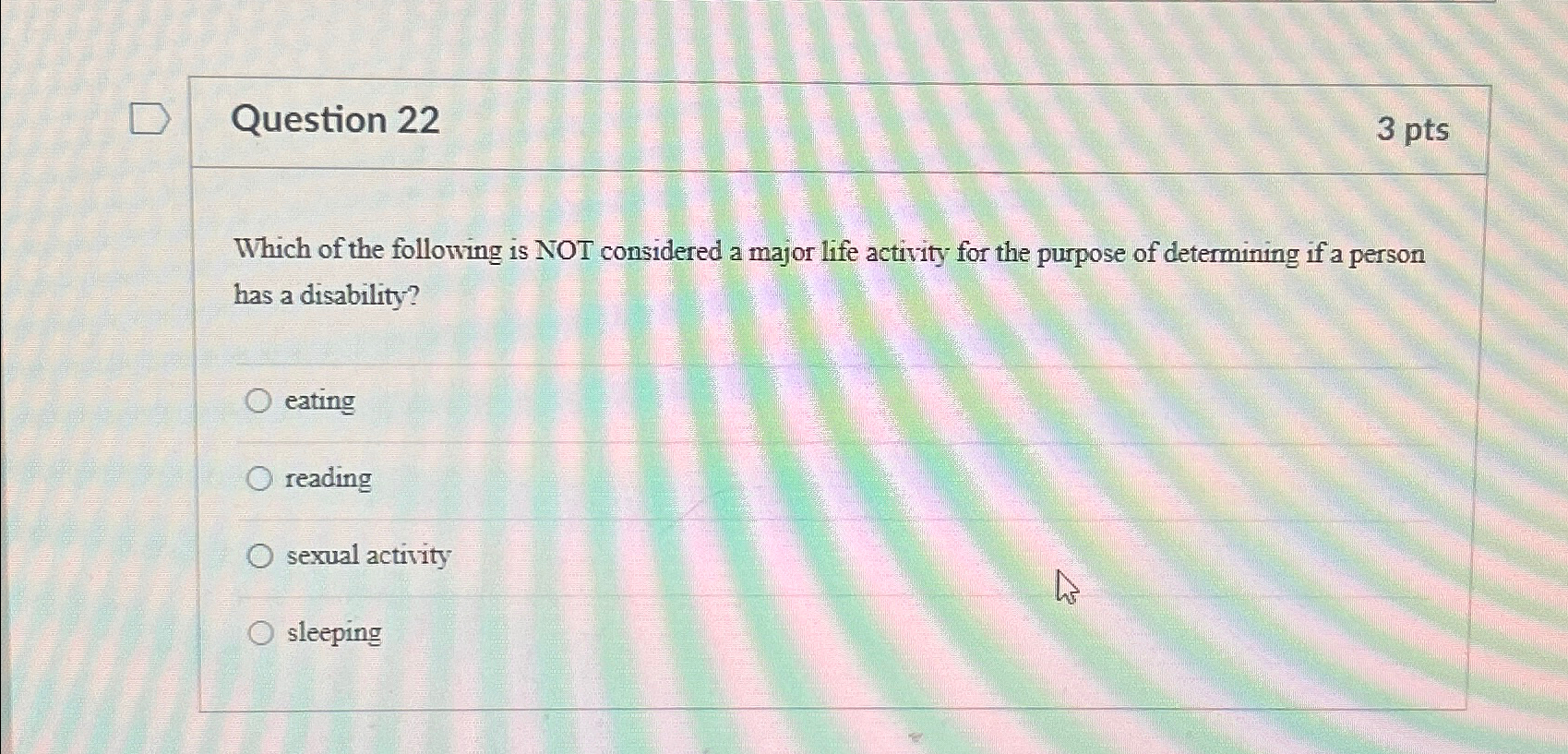 Solved Question 223 ﻿ptsWhich of the following is NOT | Chegg.com