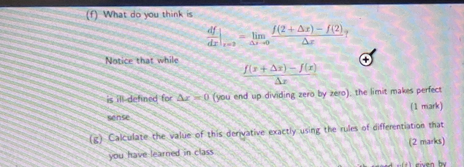 Solved where Δx is small. Calculate the above number when | Chegg.com