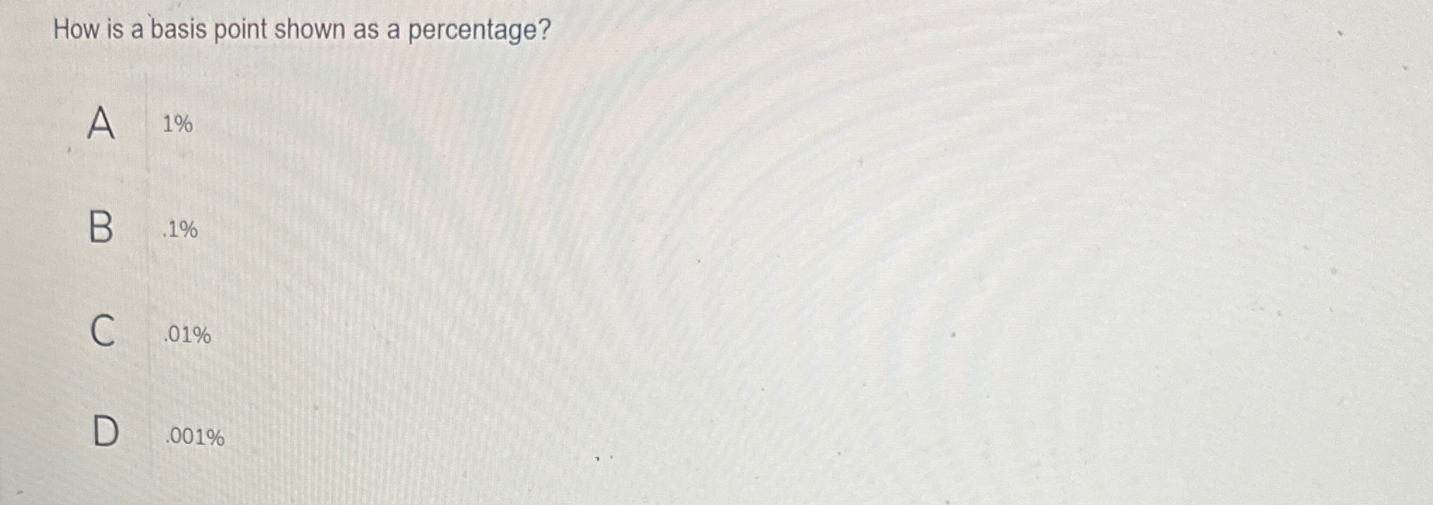 Solved How is a basis point shown as a | Chegg.com