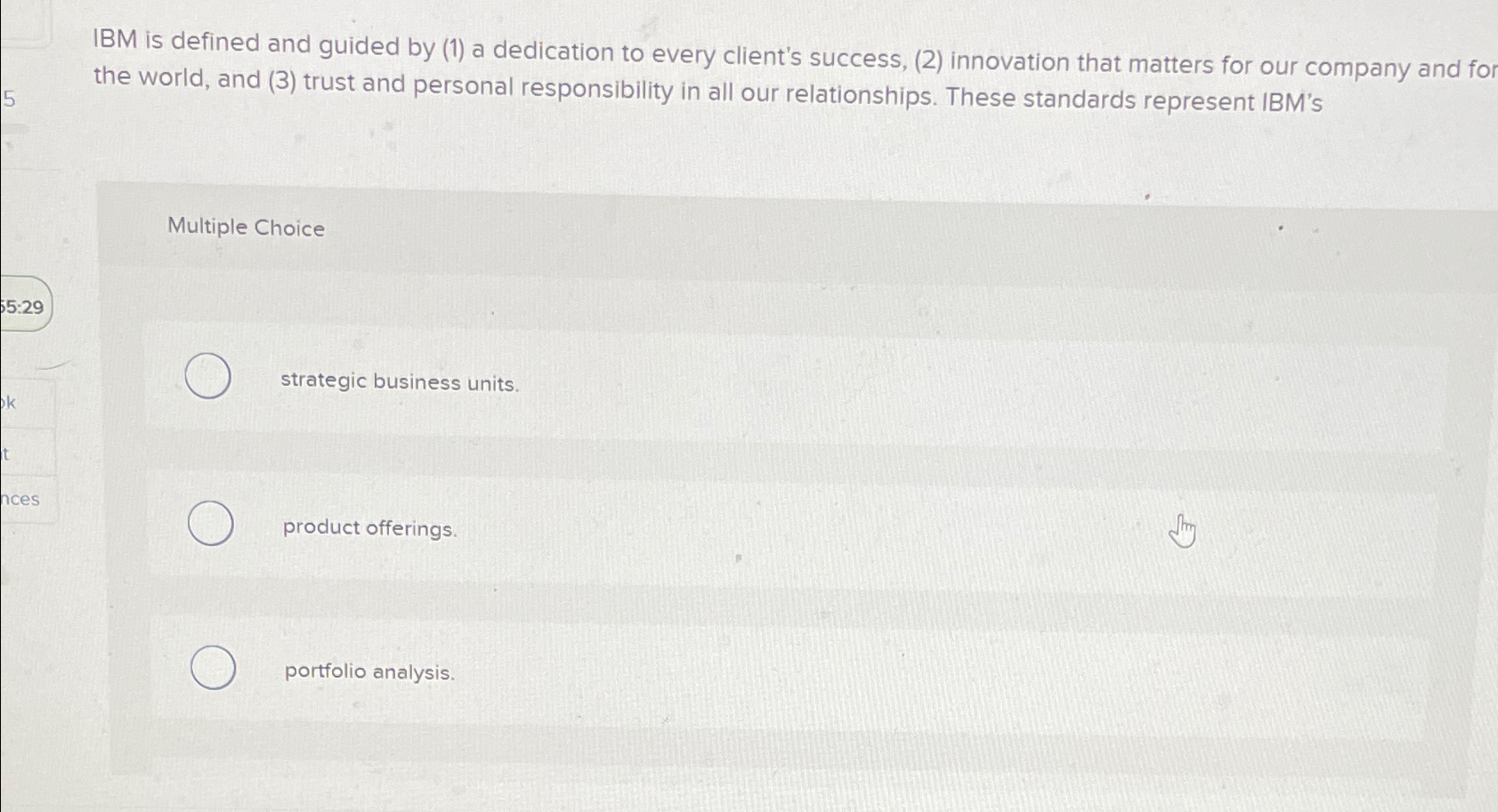Solved IBM is defined and guided by (1) ﻿a dedication to | Chegg.com