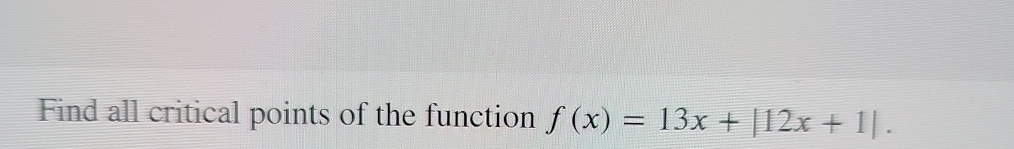 Solved Find all critical points of the function | Chegg.com