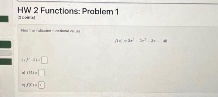 Solved Find the indicated functional values. | Chegg.com