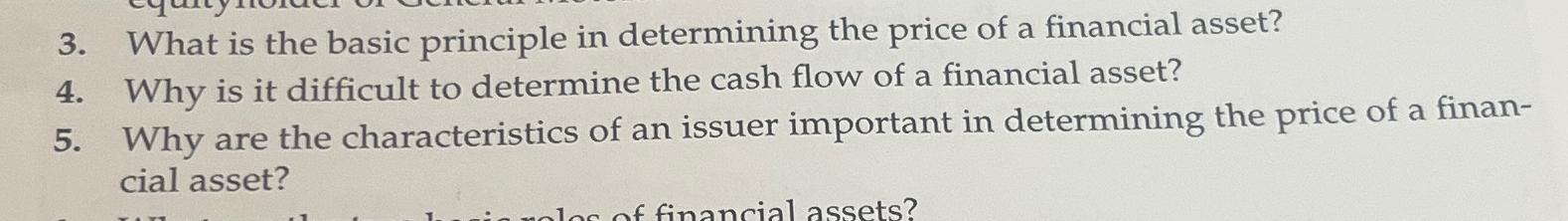 Solved Why are the characteristics of an issuer important in | Chegg.com