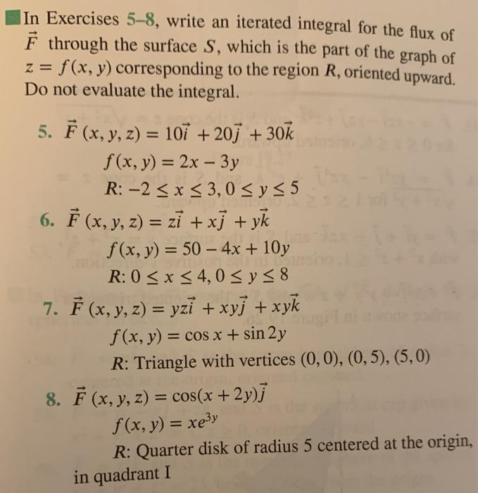 Solved I In Exercises 5-8, write an iterated integral for | Chegg.com