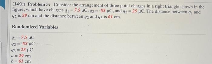 Solved (14\%) Problem 3: Consider the arrangement of three | Chegg.com