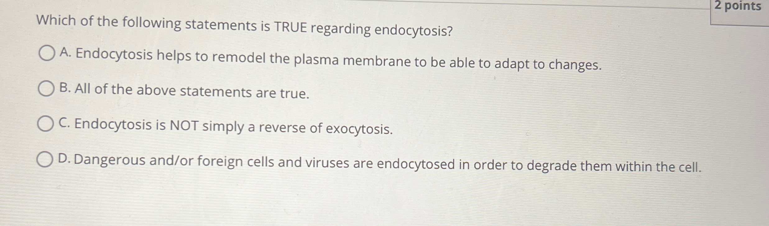 Solved Which of the following statements is TRUE regarding | Chegg.com