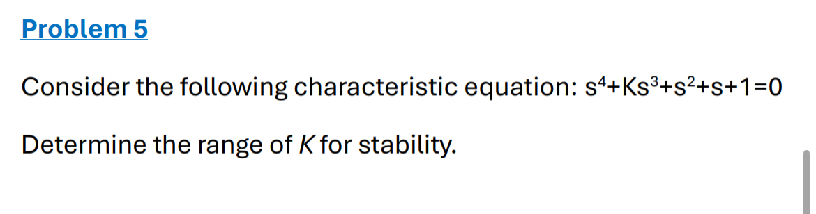 Solved Problem 5Consider the following characteristic | Chegg.com