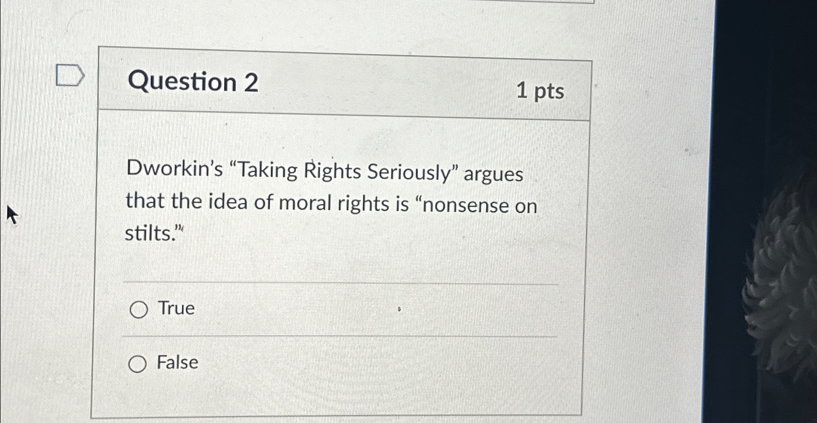 Solved Question 21ptsDworkin's "Taking Rights Seriously" | Chegg.com