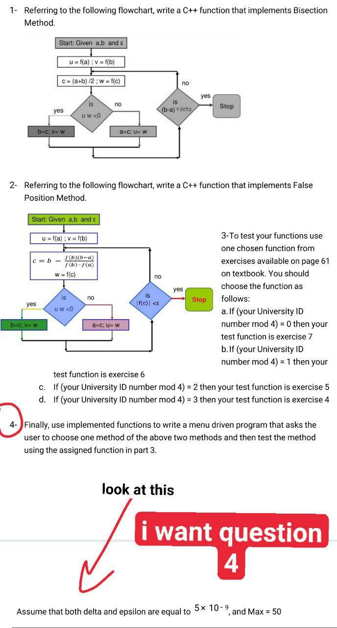 1- Referring to the following flowchart, write a C++ | Chegg.com