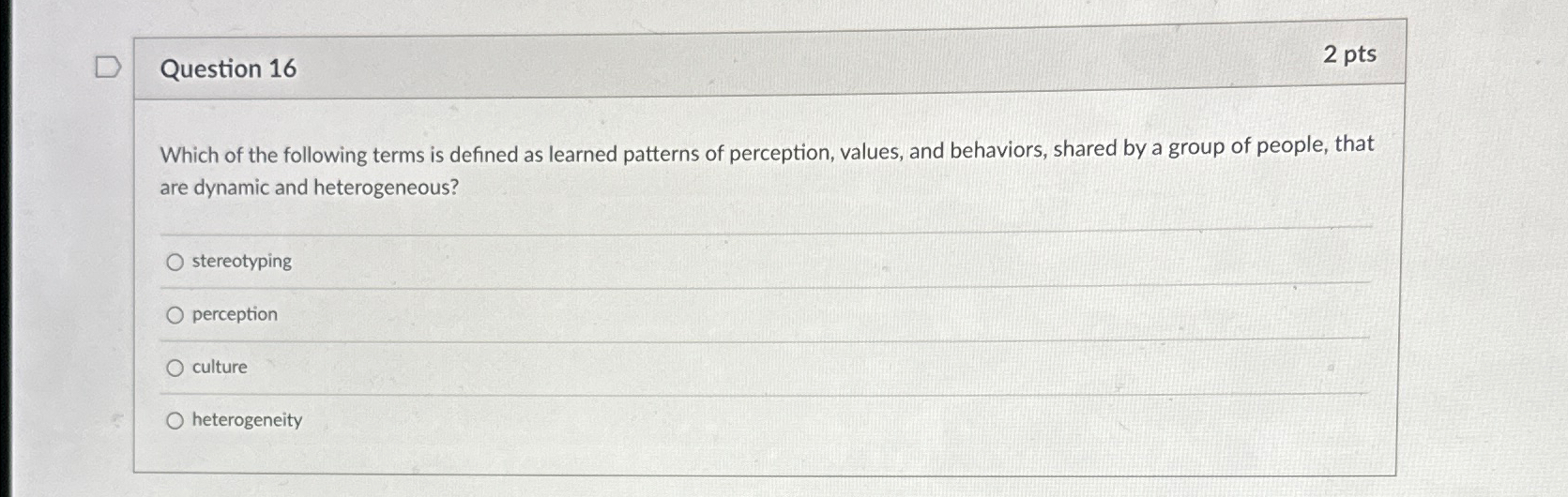 Solved Question 162 ﻿ptsWhich of the following terms is | Chegg.com