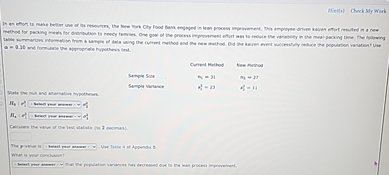 Solved Hint(s) ﻿Cheek My WorkIn an effort to make better use | Chegg.com