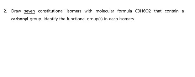 Solved 2. Draw seven constitutional isomers with molecular | Chegg.com