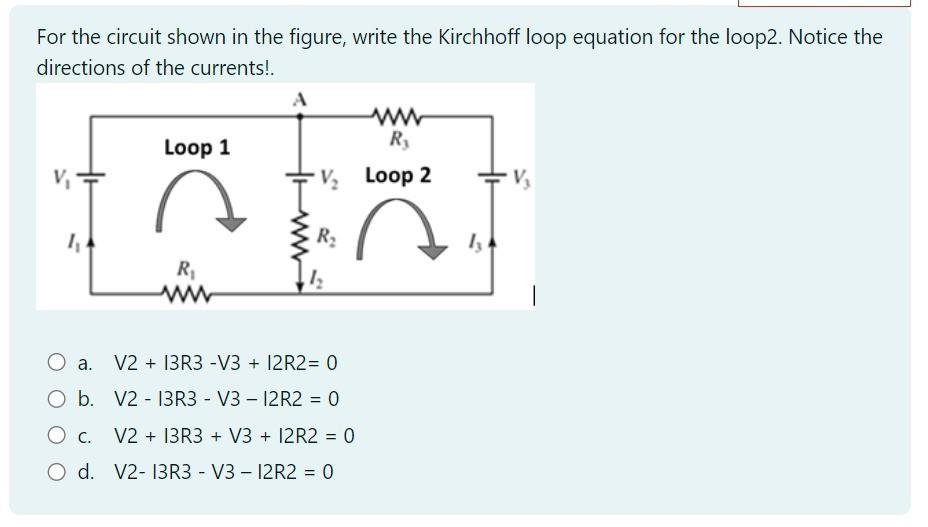 Solved For the circuit shown in the figure, write the | Chegg.com