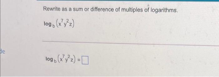 Solved Rewrite as a sum or difference of multiples of | Chegg.com
