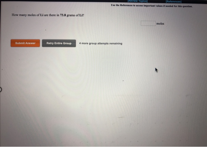 Solved Review Topics [References Use the References to | Chegg.com