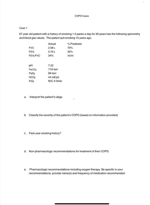 Solved Case 2 75 year old male presented with 6 days of | Chegg.com