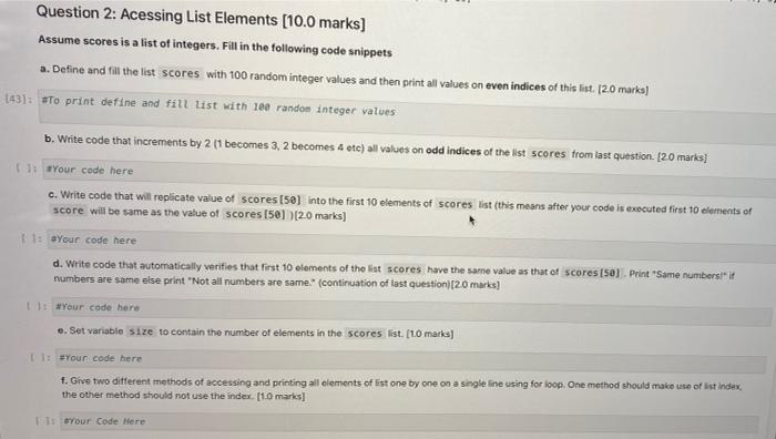 Solved Please Answer All Question Using Pythonprogramming