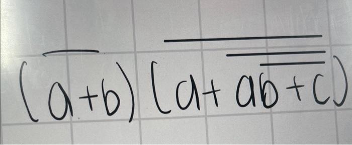 Solved (a+b)(a+ab+c) | Chegg.com