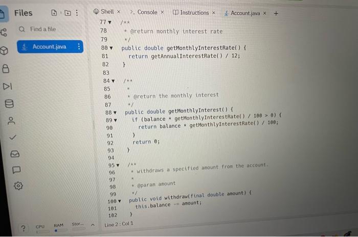 Solved in java .i have to solve this on repl.it but i dont | Chegg.com