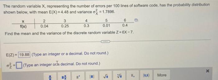 Solved The random variable X, representing the number of | Chegg.com