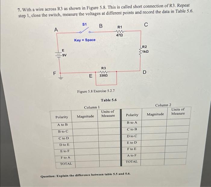 Solved Exercise 5.2 Measurement in a series circuit 1. | Chegg.com