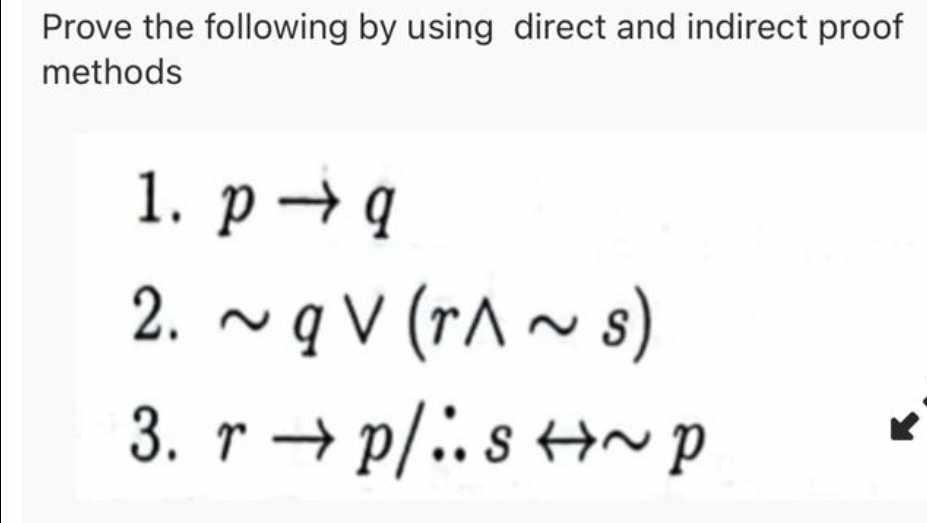 Solved Prove the following by using direct and indirect | Chegg.com