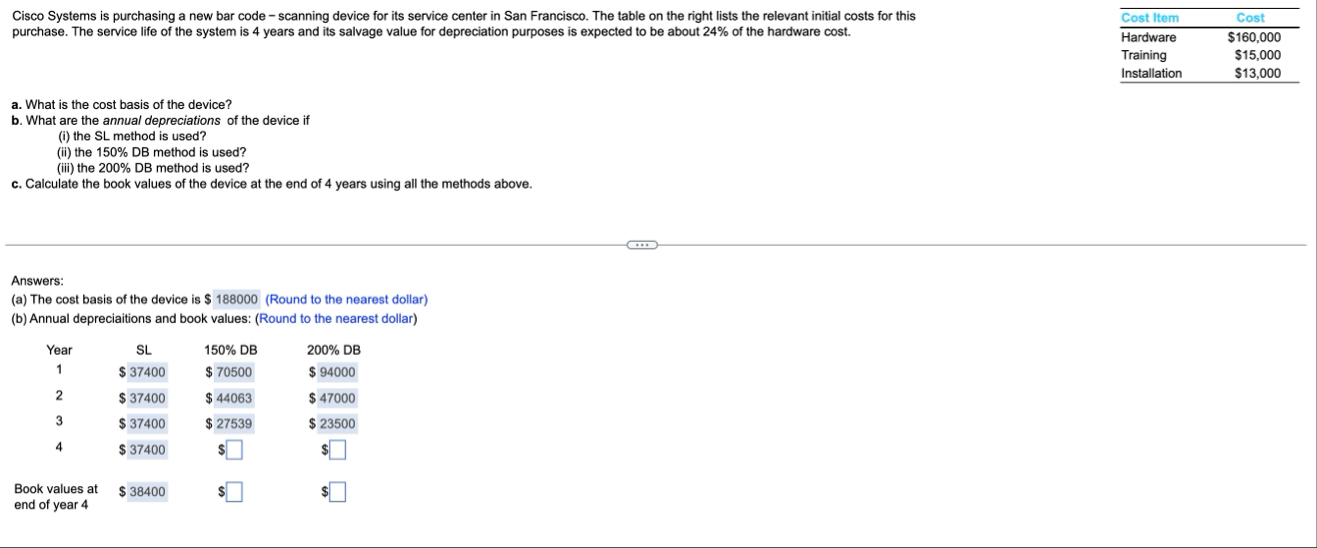 Solved Cisco Systems is purchasing a new bar code - | Chegg.com