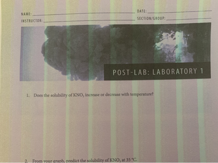 Solved DATE: NAME: INSTRUCTOR: SECTION/GROUP: POST-LAB: | Chegg.com Solved DATE: NAME: INSTRUCTOR: SECTION/GROUP: POST-LAB: | Chegg.com