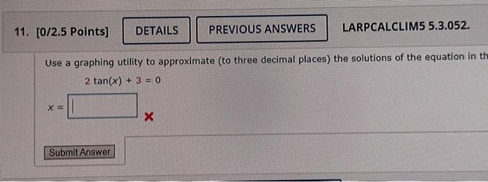Solved Use a graphing utility to approximate (to three | Chegg.com