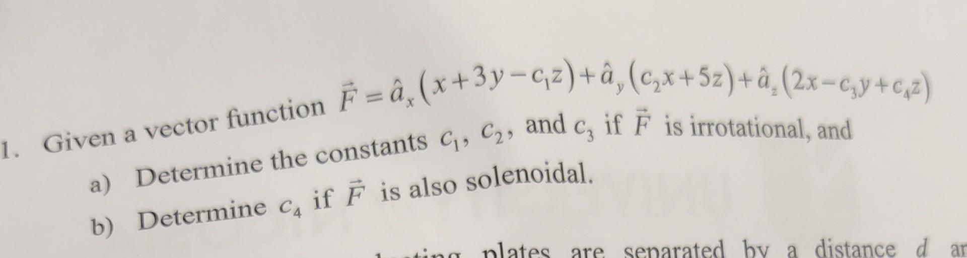Solved Given a vector function | Chegg.com
