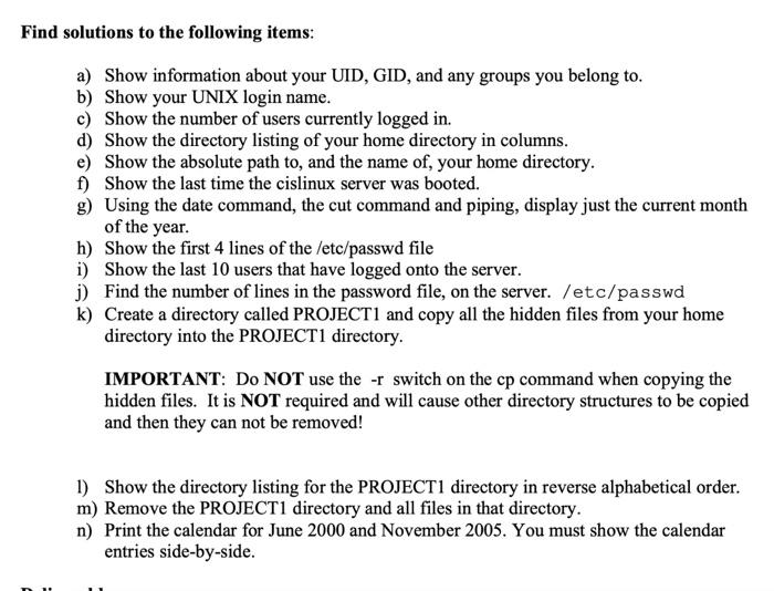 Solved nd solutions to the following items: a) Show | Chegg.com